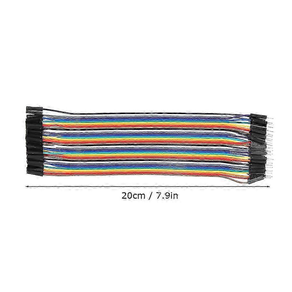 10Pcs Jump Wire Plastic Male to Female Connecting Cable for Computer ...
