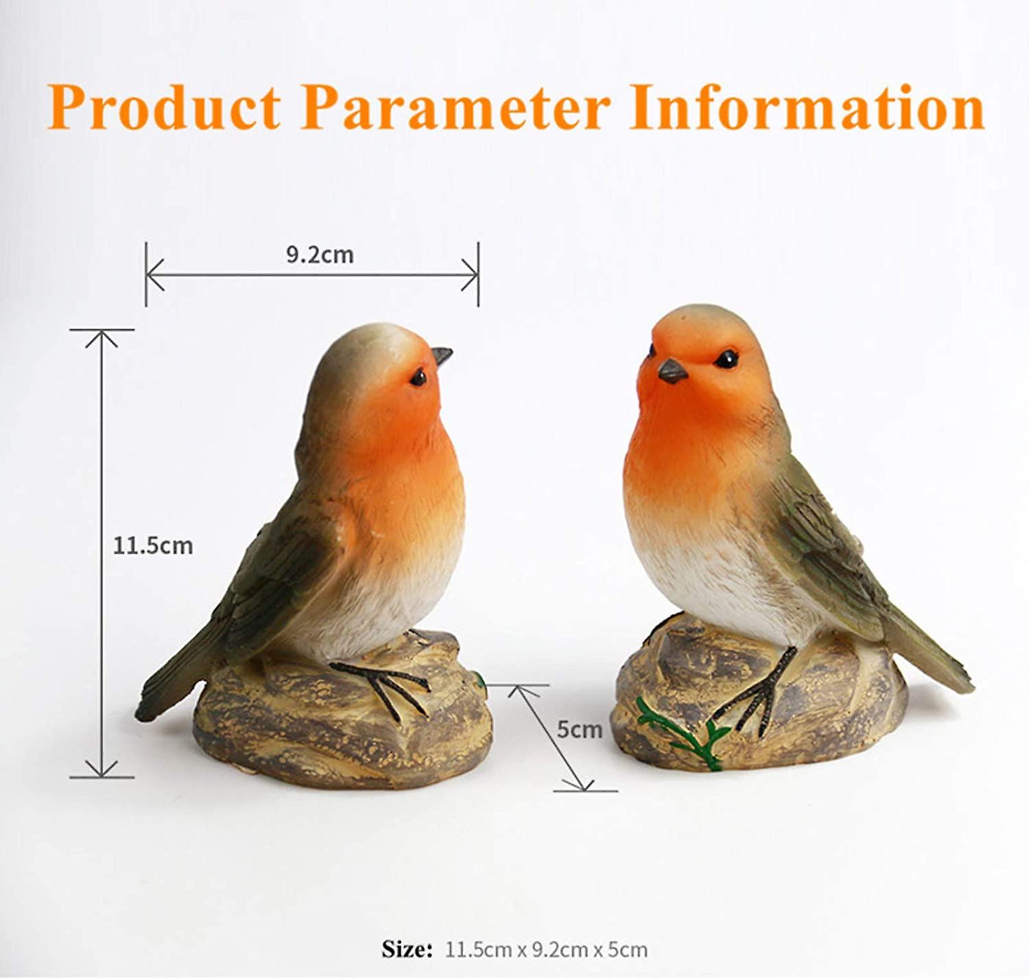 2024,2 Pack Solar Powered Bird Shaped Led Solar Lights Garden Decor ...