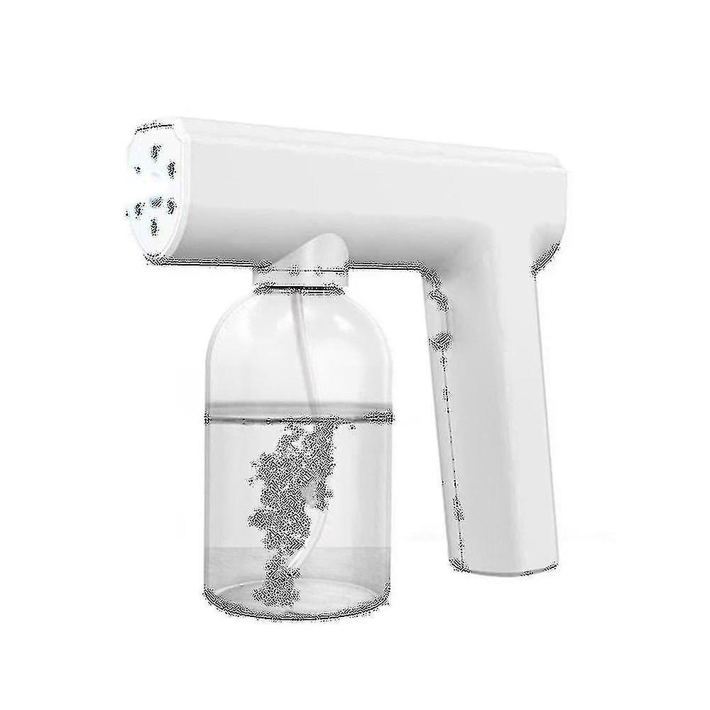 Electric Mist Sprayer Disinfection Spray Gun Blue Light Handheld Nano ...