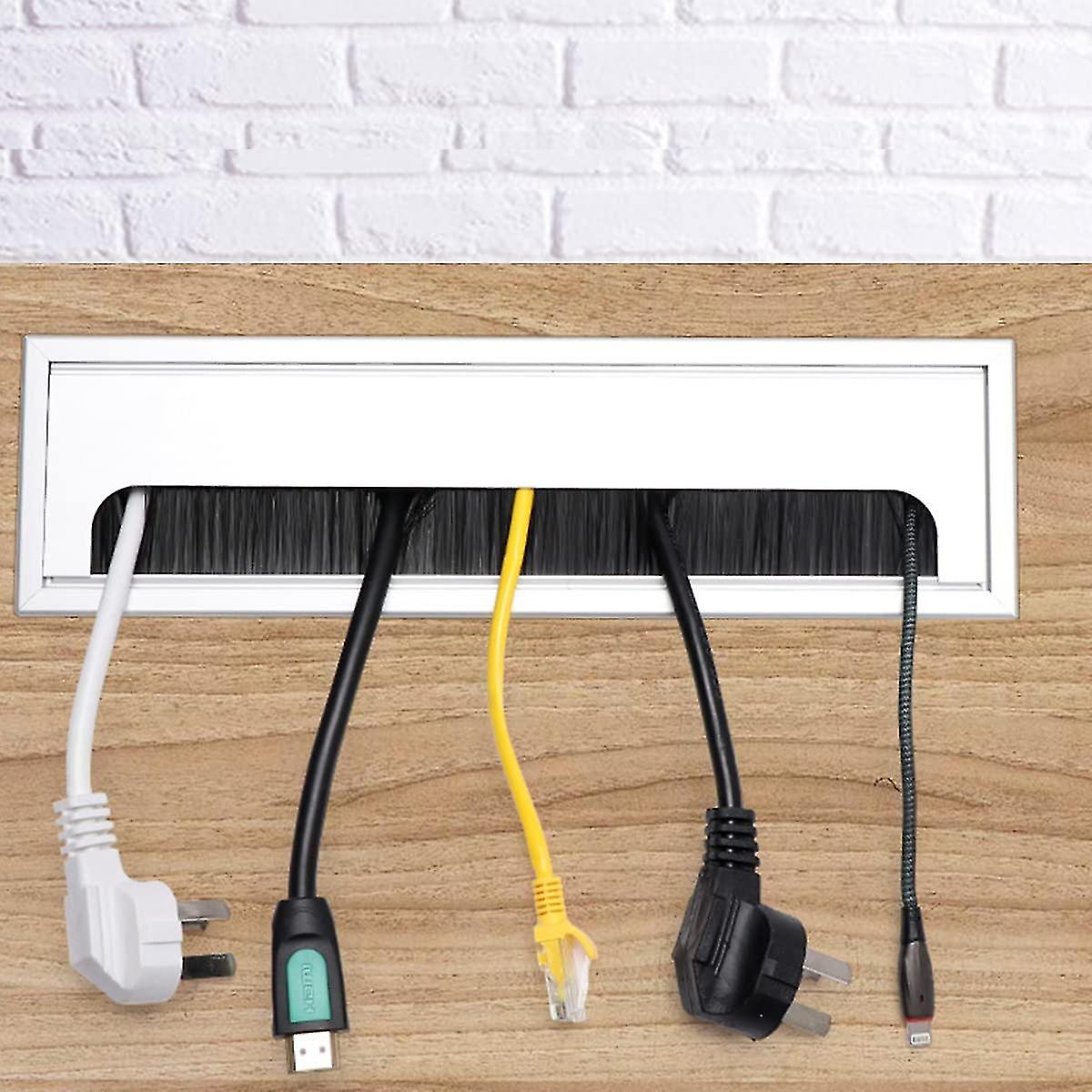 Square Desk Grommet,4 Pcs Desk Cable Grommet Hole Computer Desk Grommet ...