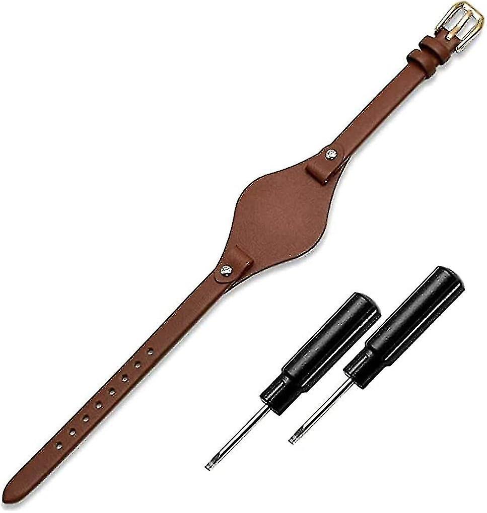 Women's 8mm Spring Bar Watch Band Genuine Calf Leather Replacement ...