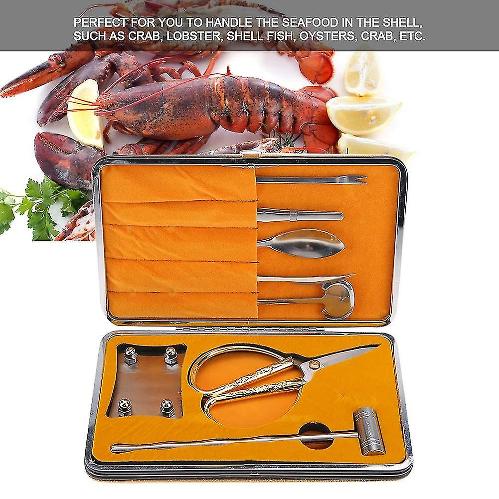 Lobster Cracker, 8pcs Seafood Cracker Lobster Crab Cracker Tools ...