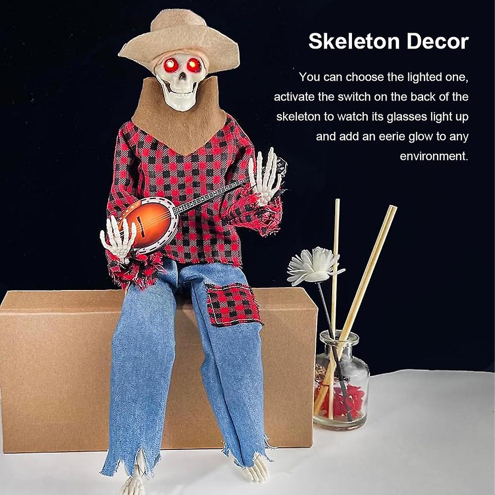 Funny Animated Banjo Skeletons Realistic Horror Skeleton Decorations ...