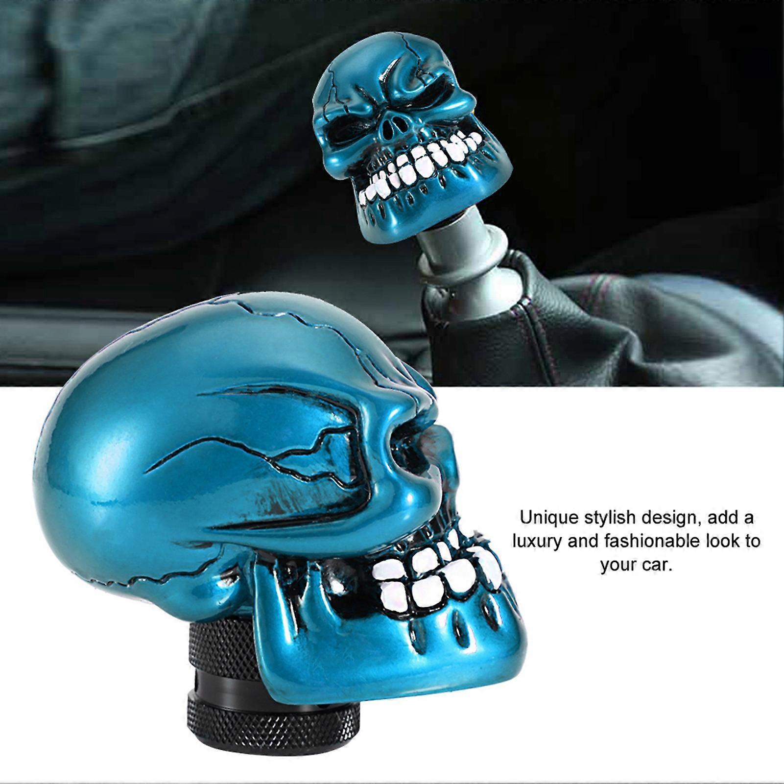 Skeleton Skull Head Car Modified Gear Shift Knob Stick Lever Shifter ...