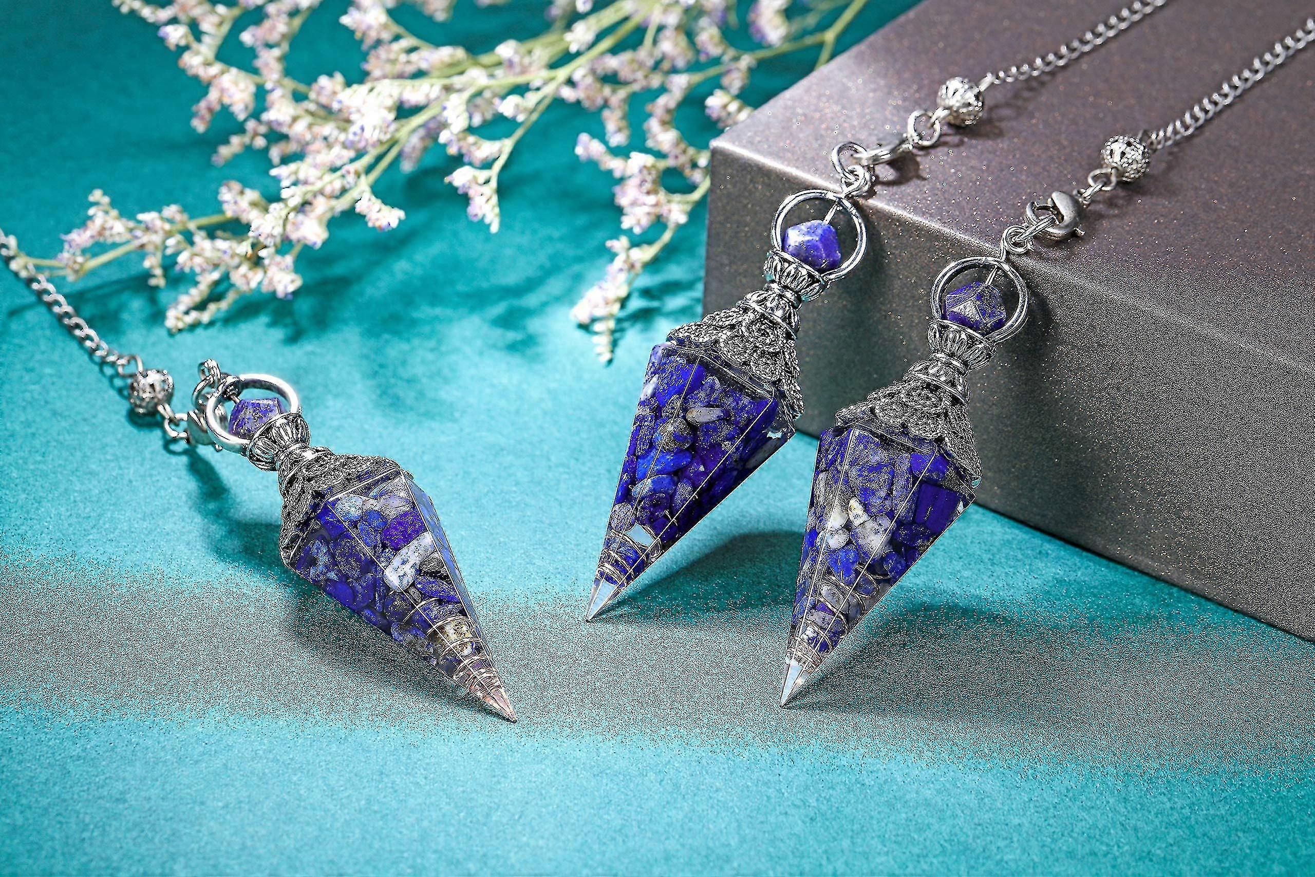 Chakra Crystal Pendulum Hexagonal Reiki Healing Crystal Points Gemstone ...