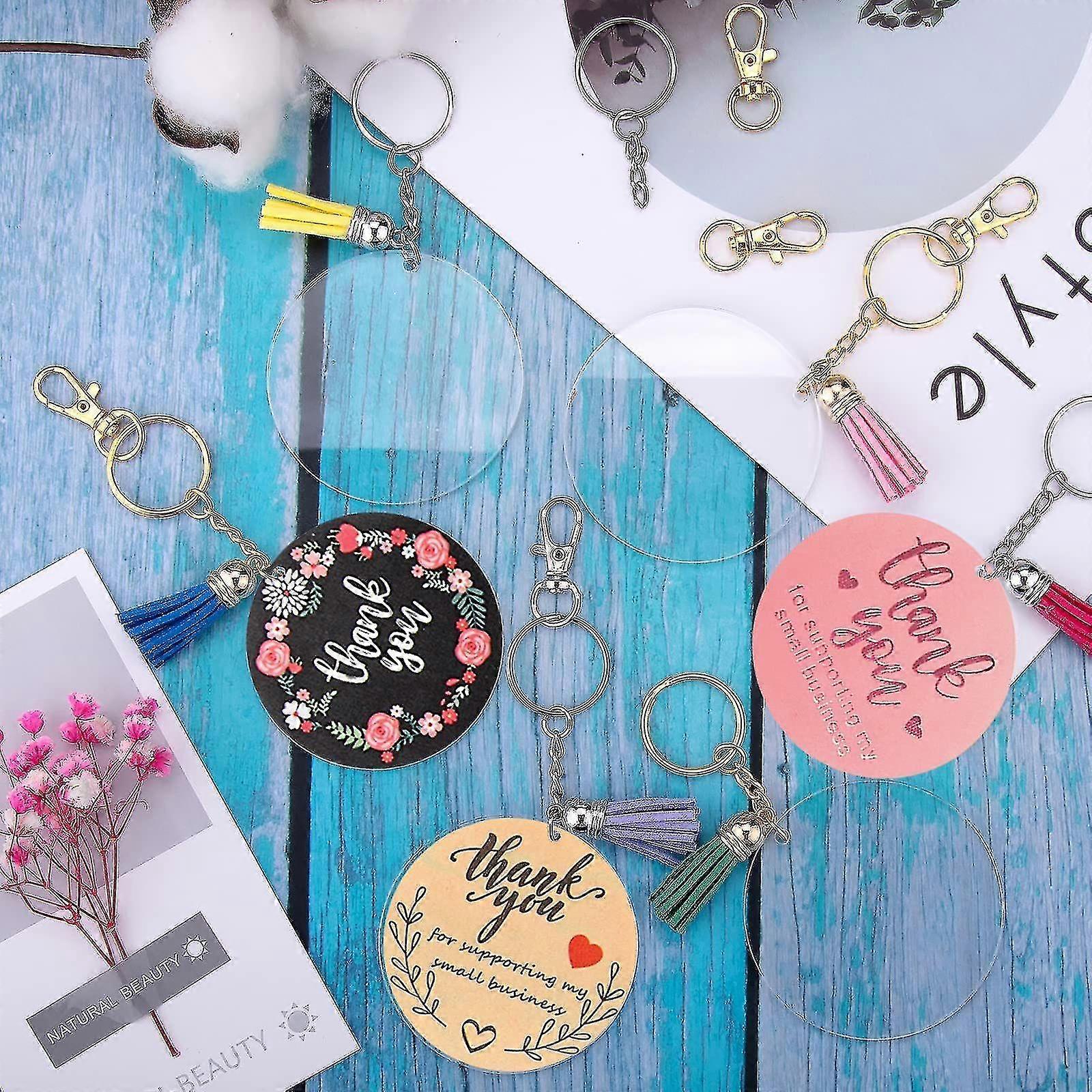 2 Pcs Transparent Acrylic Sheet Round, Plexiglass Sheets, Clear Acrylic ...