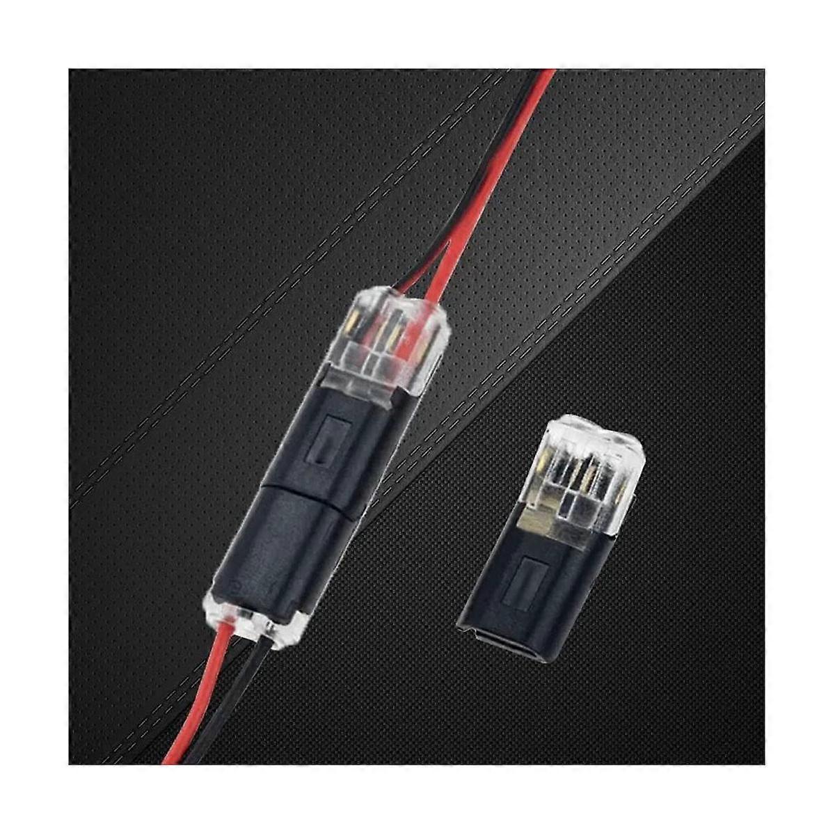50PCS Double-Wire Plug-in Connector with Locking Buckle,Pluggable ...