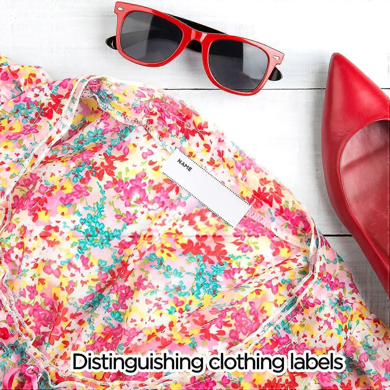 Name Labels for Clothes Blank Name Tags Washable Iron-on Name Tags for ...