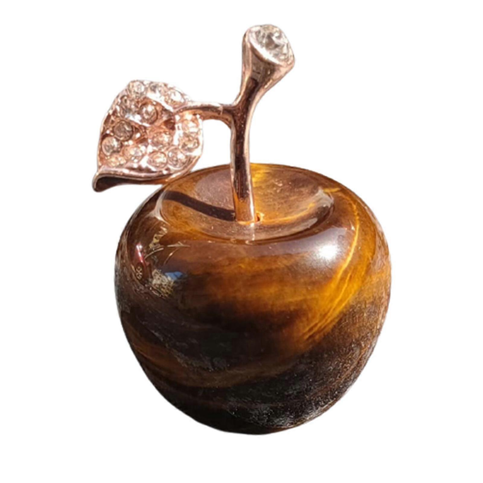 Natural Crystal Fruit Shape Desktop Ornament Christmas Eve Apple ...