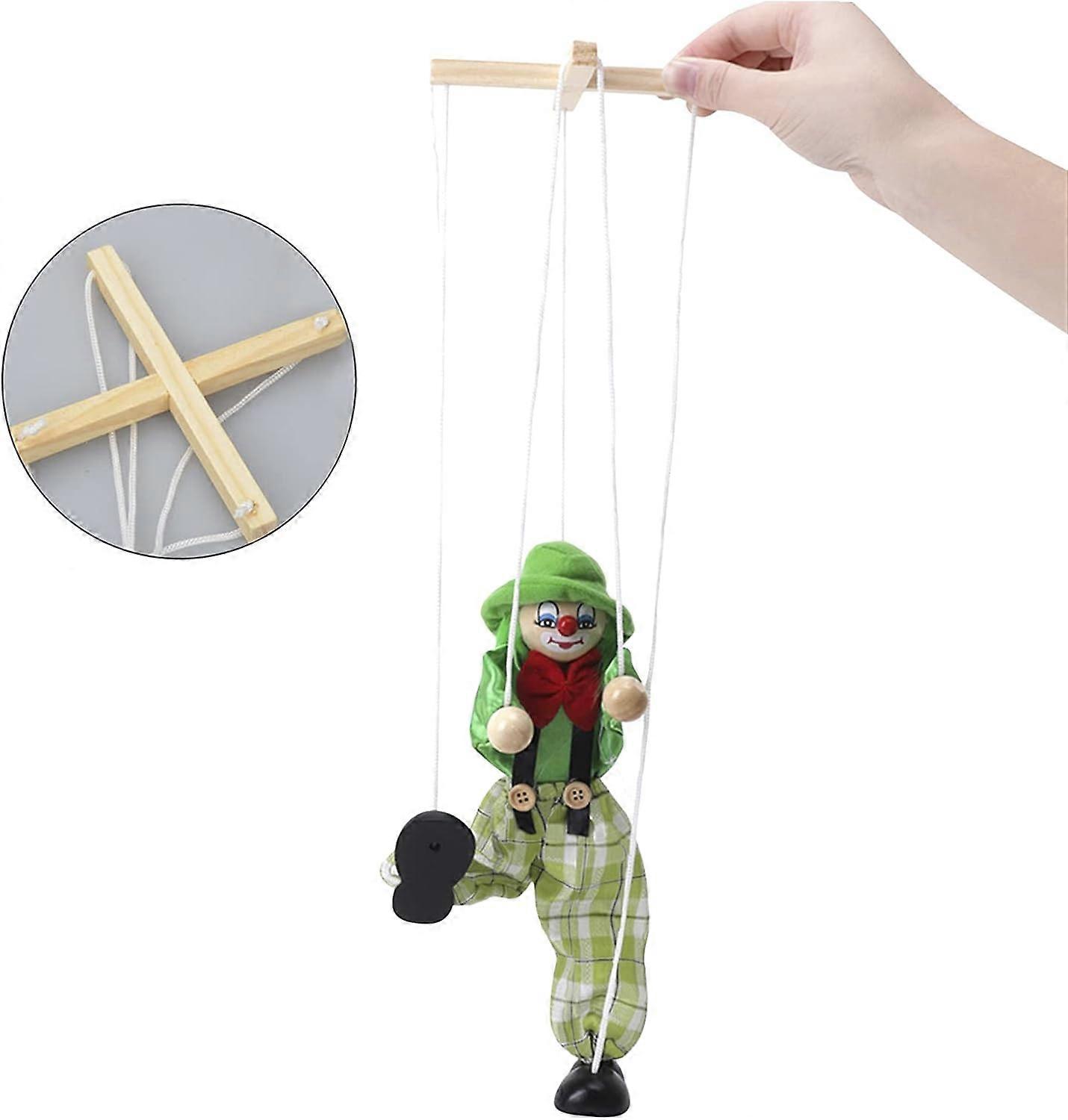 Marionette Puppets Clown Doll String Puppets Hand Marionette Puppet ...