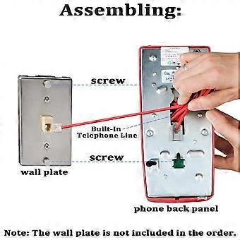 Classic Wall Phones for Landline with Mechanical Ringing, Single Line ...
