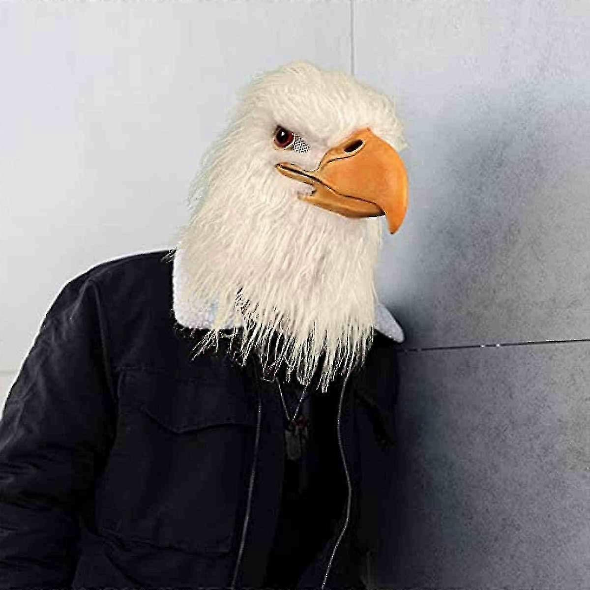 Eagle Mask Animal Latex Full Face Halloween Novelties Party Cosplay ...