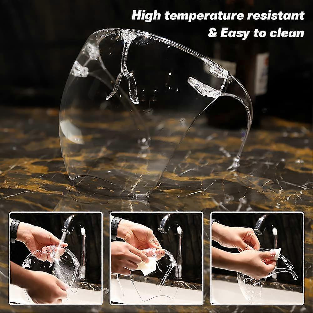 Clear Face Shield Mask Googles Sunglasses Visor Anti-fog Transparent ...