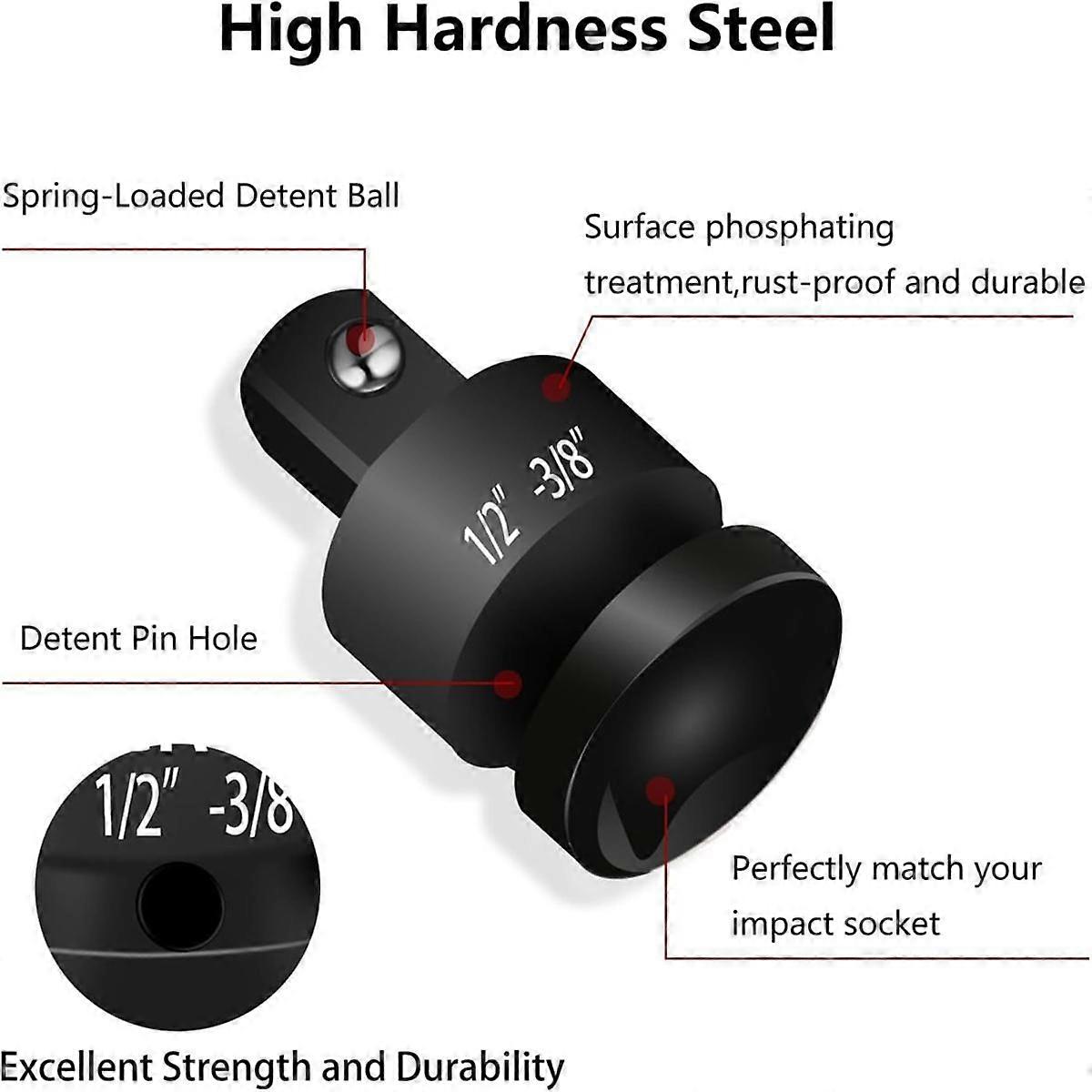 Impact Socket Reducer and Adapter Set, Steel Impact Adapter Set ...