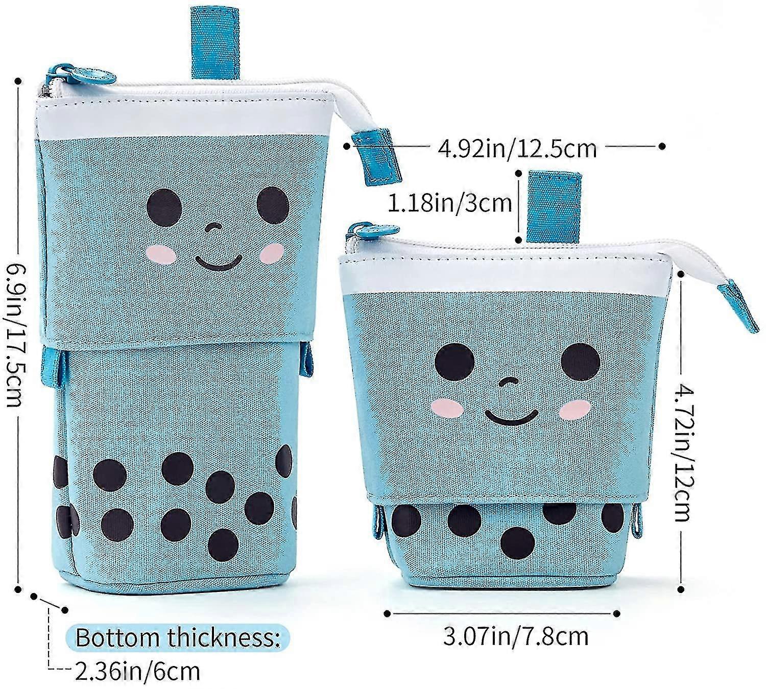 Standing Pencil Case Cute Telescopic Pen Holder Stationery Pouch ...