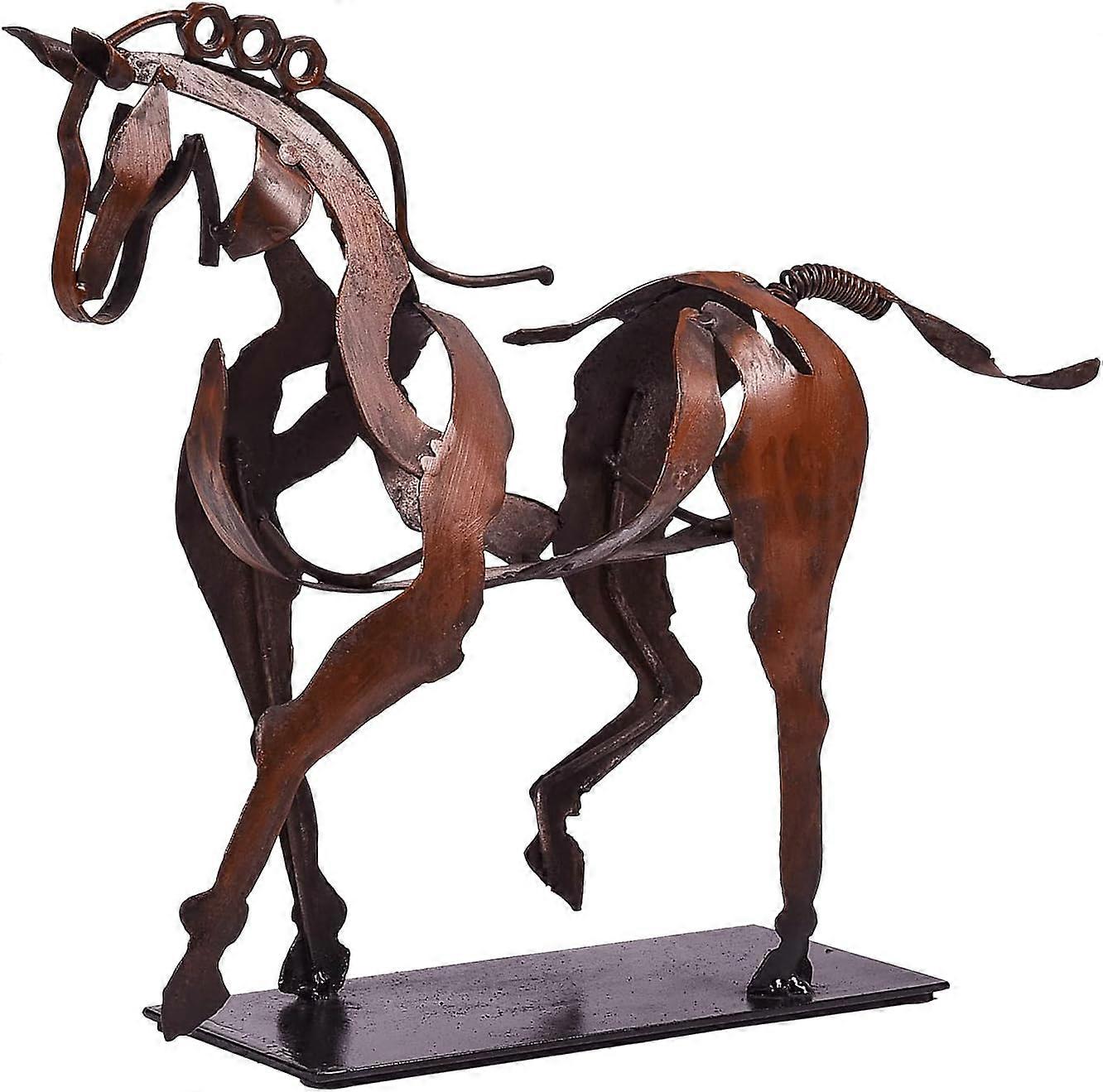 Art metal horse statue decoration 100% handmade modern horse sculpture ...
