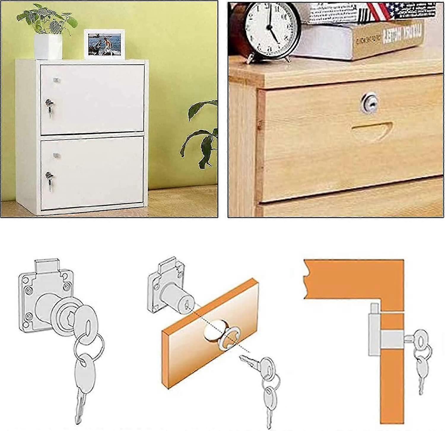 Serrure De Meuble Serrure Vis Avec Cl Serrure De Casier Cls Pour Armoires Tiroirs Serrures De ...