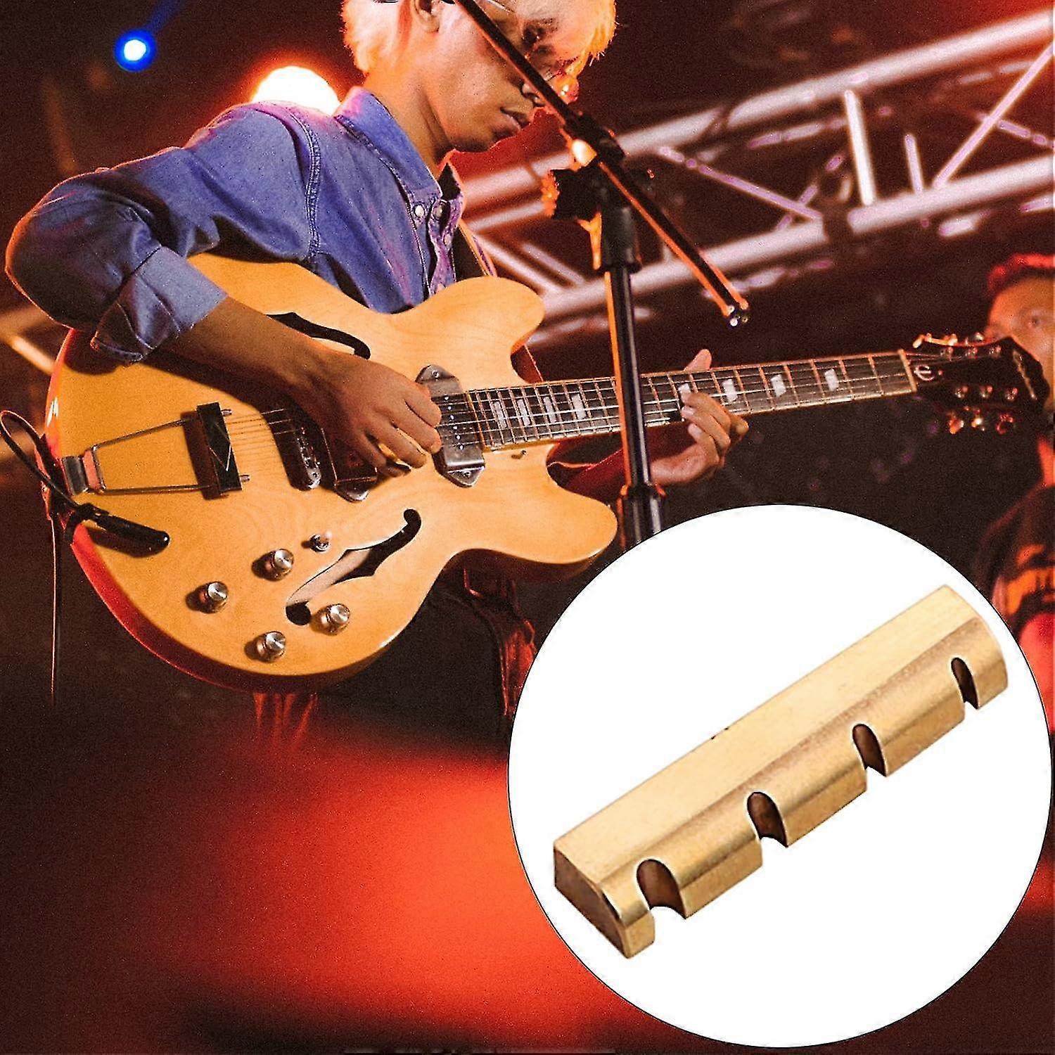 4-String Bass Guitar Electric Brass Nut Replacement Parts | Fruugo UK