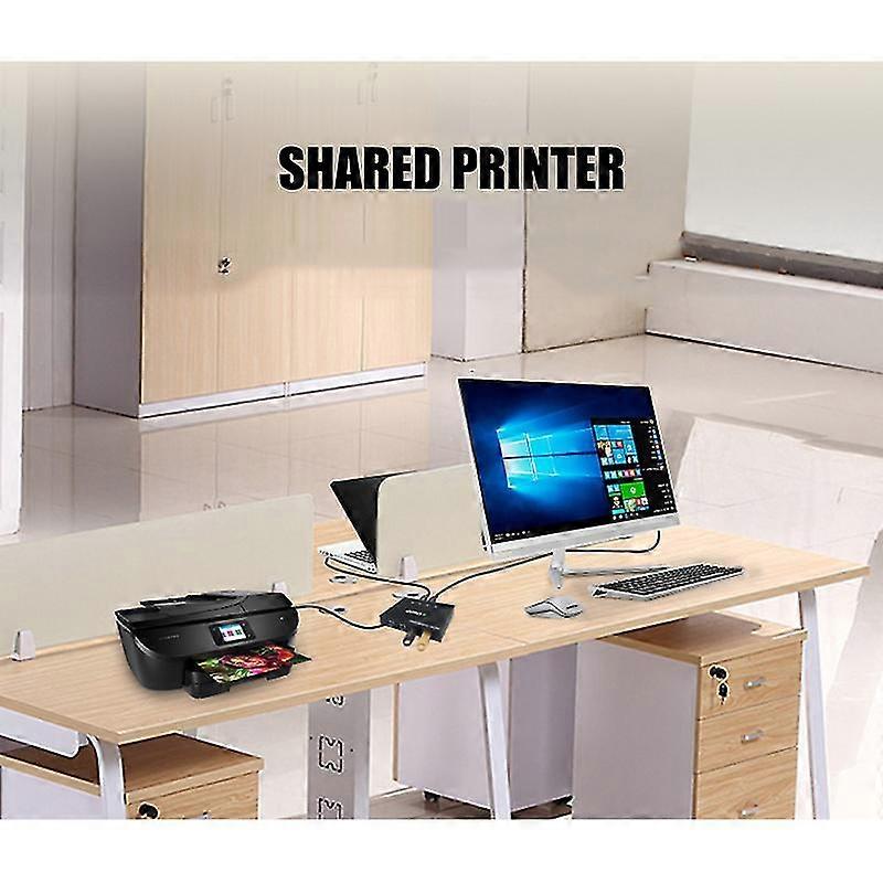 4 In 4 Out USB Switch KVM Switch Box 4 USB2.0 Switcher PC Sharing ...