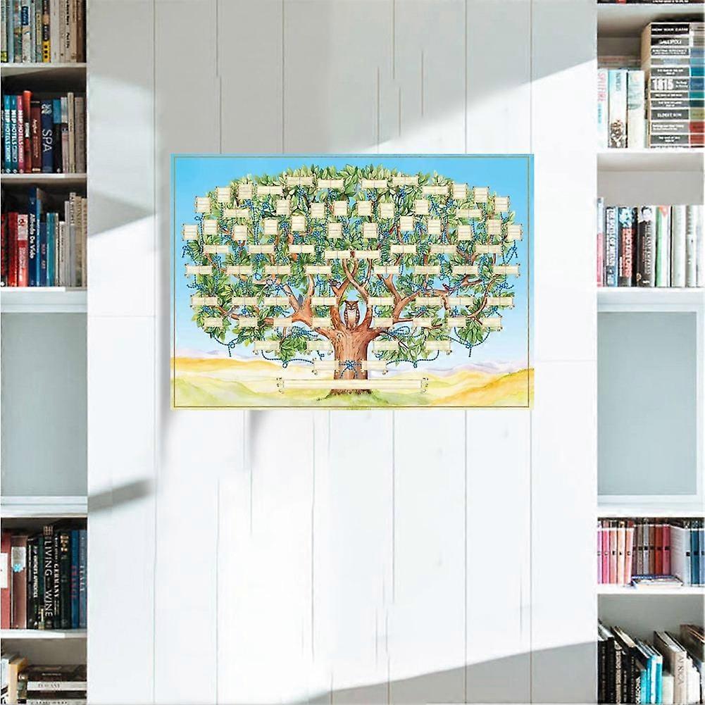 Family Tree Diagram to Fill in Wall Hanging Generation Genealogy ...