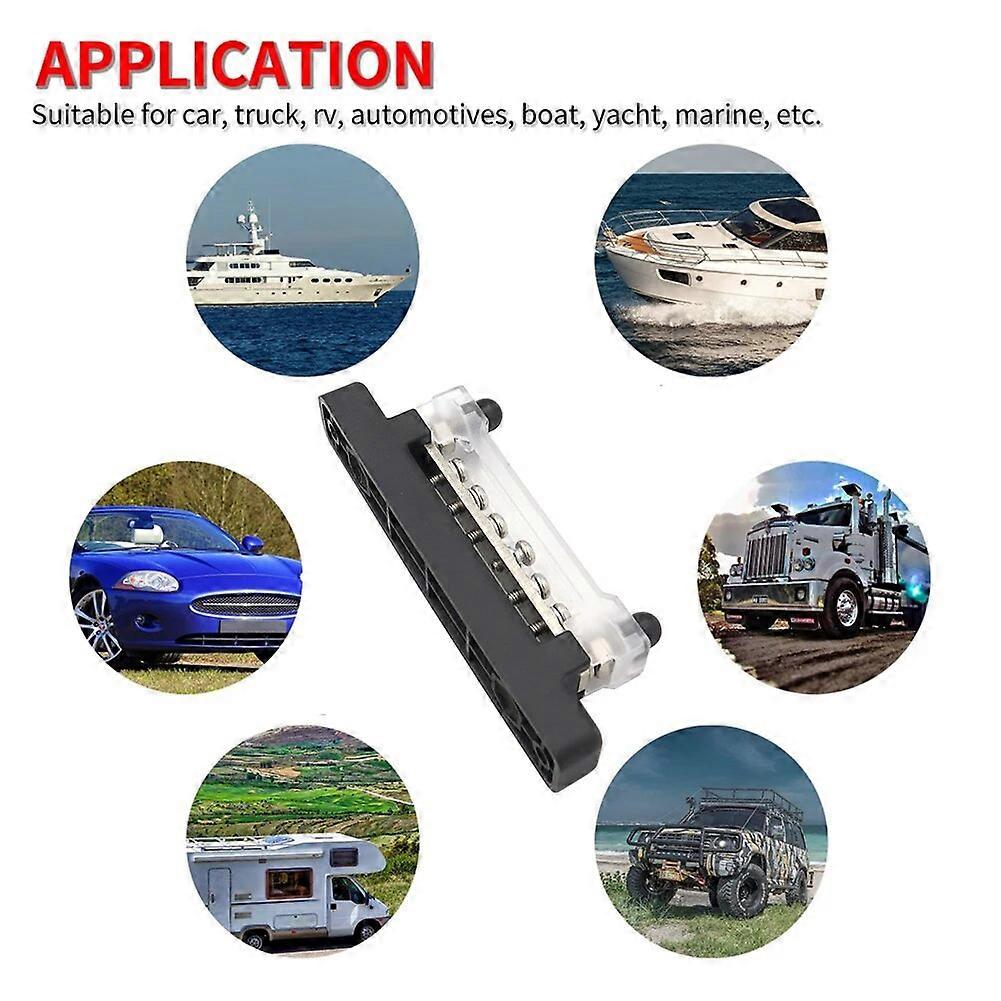 Car Terminal Block Negative Bus Bar 12V Power Distribution Block M8 ...