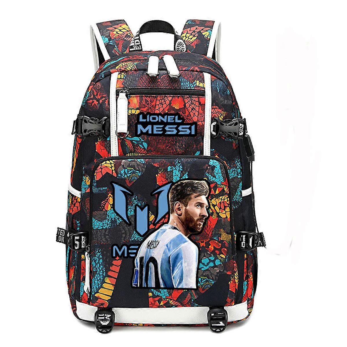 Messi 10 School Bag Backpack Students Book Bag Causl Daypack for Girls ...
