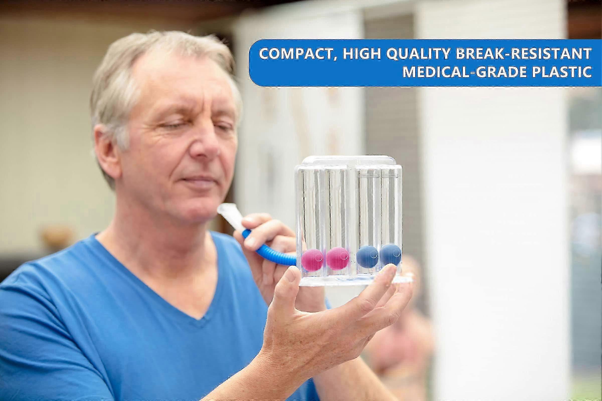Deep Breathing Lung Exerciser Trainer Vital Capacity Incentive Four ...