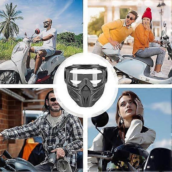 Goggles Mask - Cycling Goggles - Motorcycle Goggles with Face Shield ...