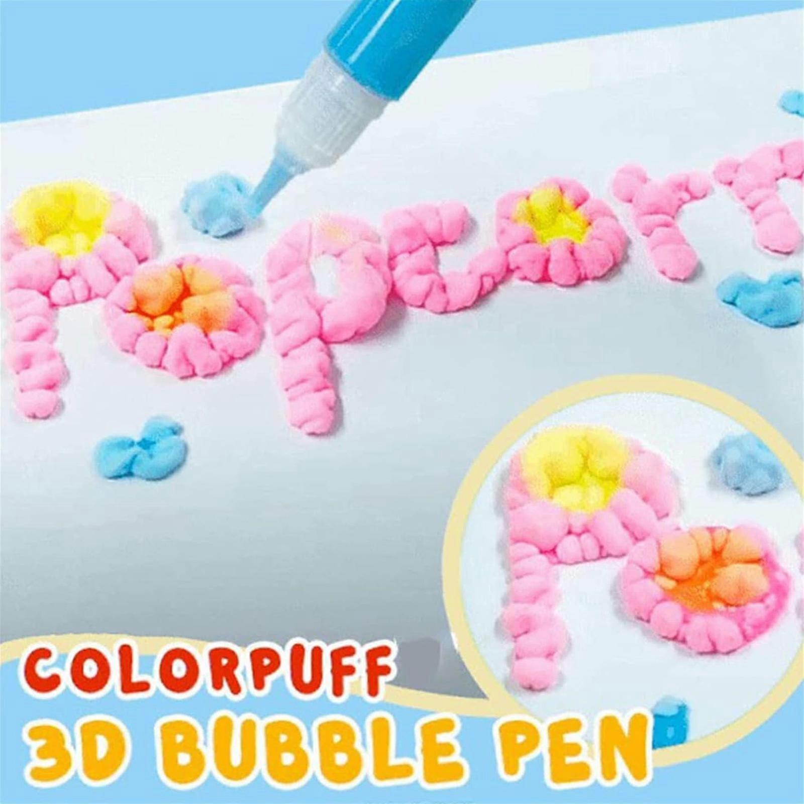 6x Magic Puffy 3D Art Pens - Ink Puffs Up Like Popcorn - Creative DIY ...