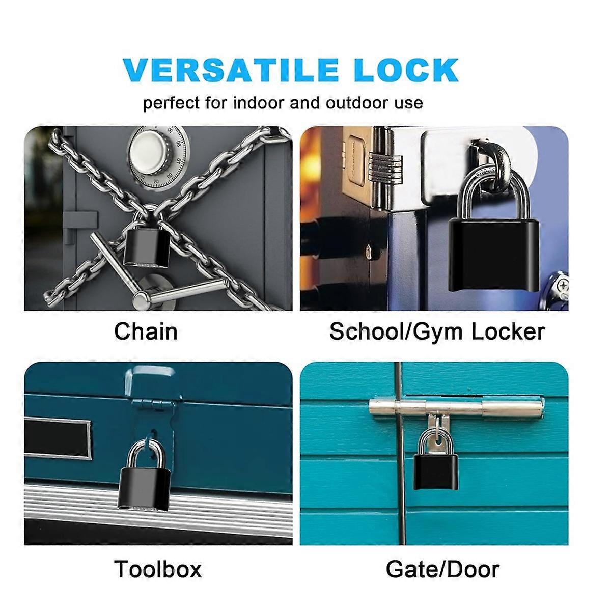 4-Digit Combination Lock Outdoor Padlock Waterproof Combo Lock for Gym ...