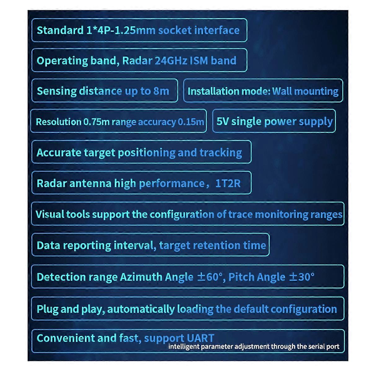 Rd-03D 24G Multi-Target Human Motion Trajectory Localization and Radar ...