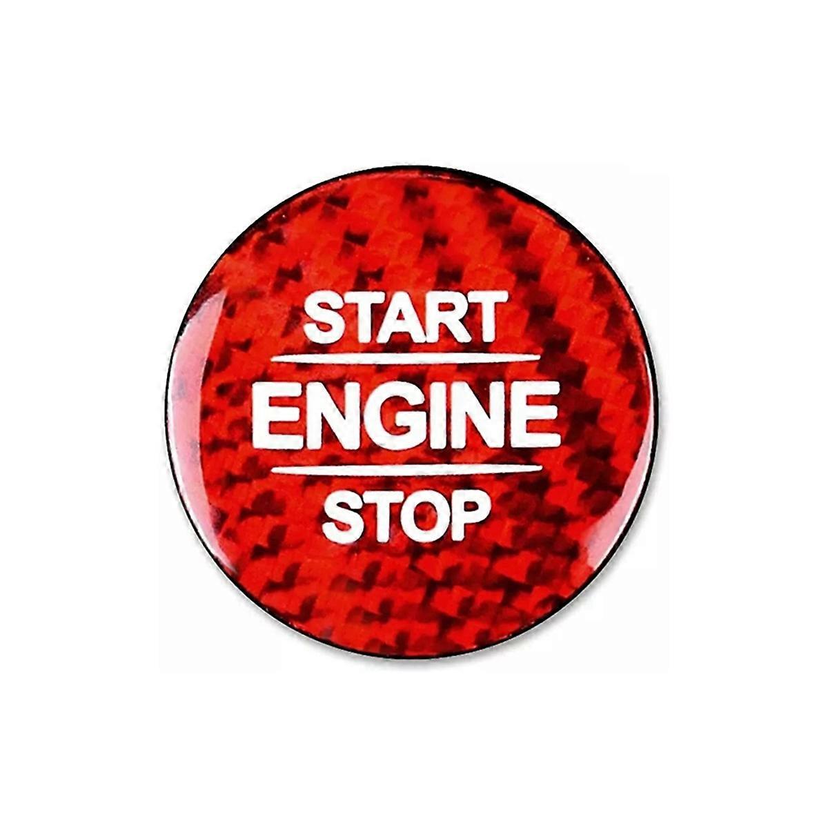 Red Carbon Fiber Engine Start Button Sticker for Benz W177 Glb X247 ...