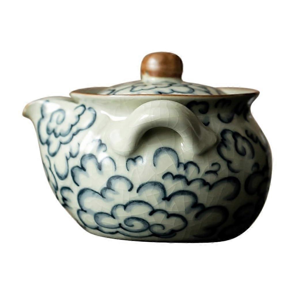 Teapot Antique Cloud Hand-Caught Pot Ceramic Teapot That is Not Hot to ...