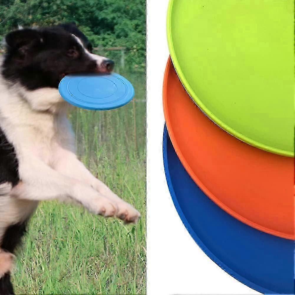 Dog Flying Disc, 3 Pack Dog Flyer Dog Toy, Dog Soft Rubber Interactive ...