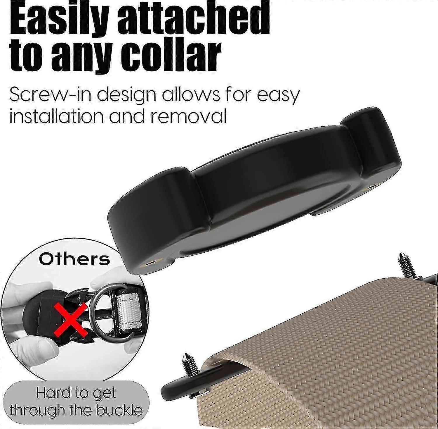 Ipx8 Waterproof Airtag Dog Collar Holder, Durable Hard Anti-scratch ...