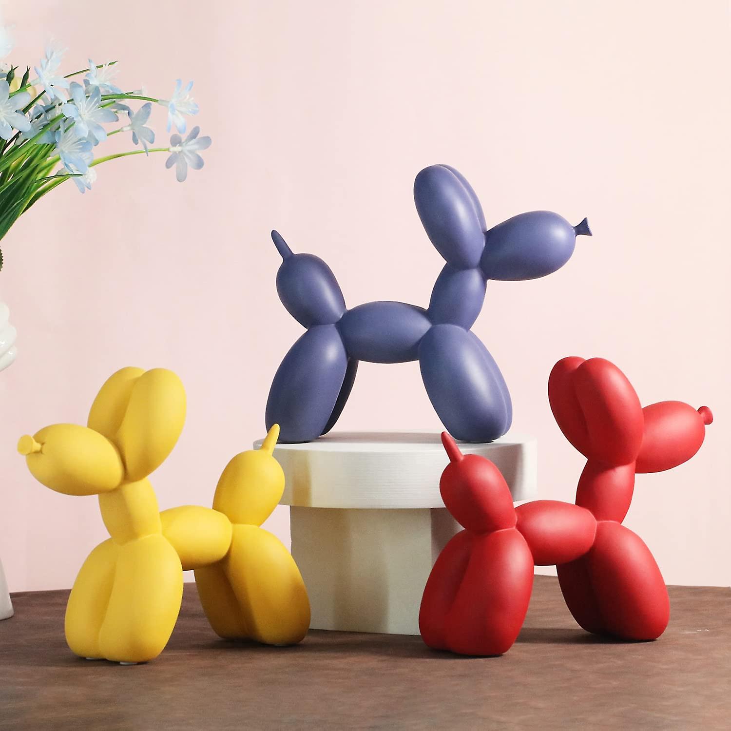 2024 Balloon Dog Sculpture, Resin Creative Cute Animal Craft Statue ...