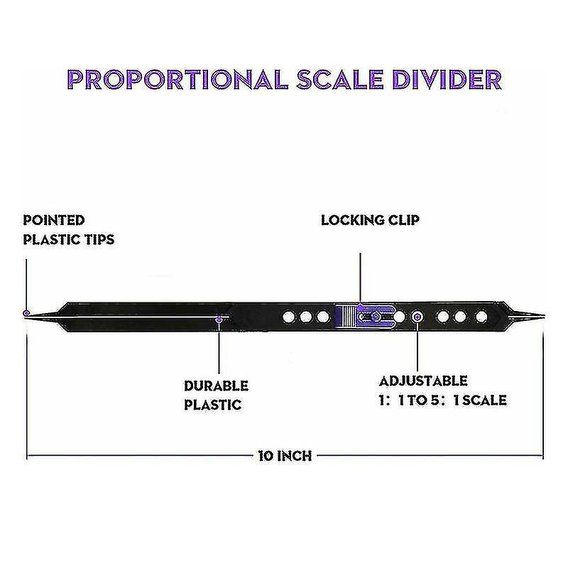 10 Inches Proportional Scale Divider Drawing Tool For Artists ...