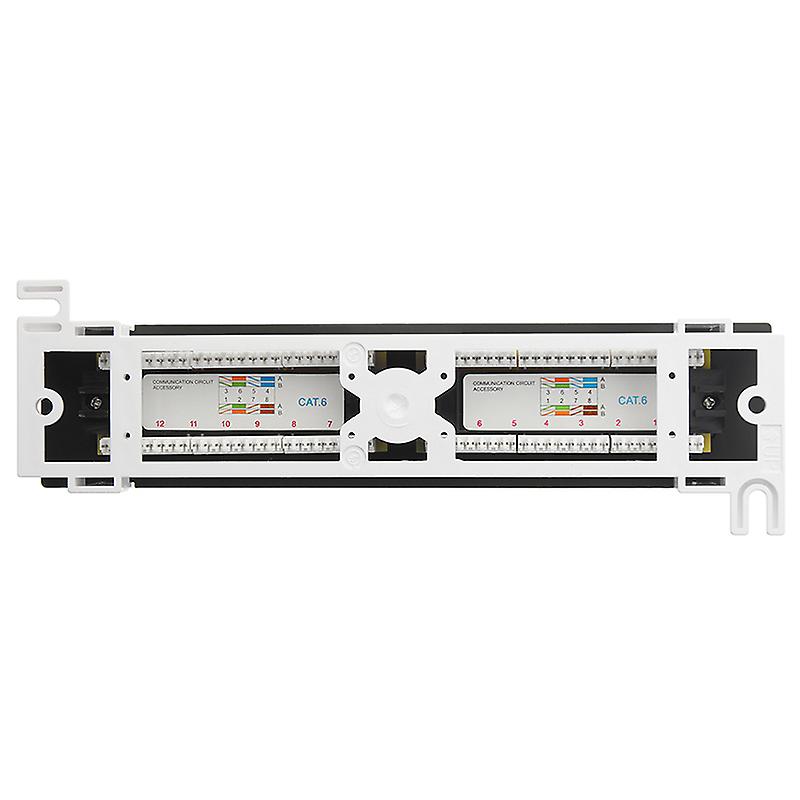 Network Tool Kit 12 Port Cat6 Patch Panel Rj45 Networking Wall Mount ...