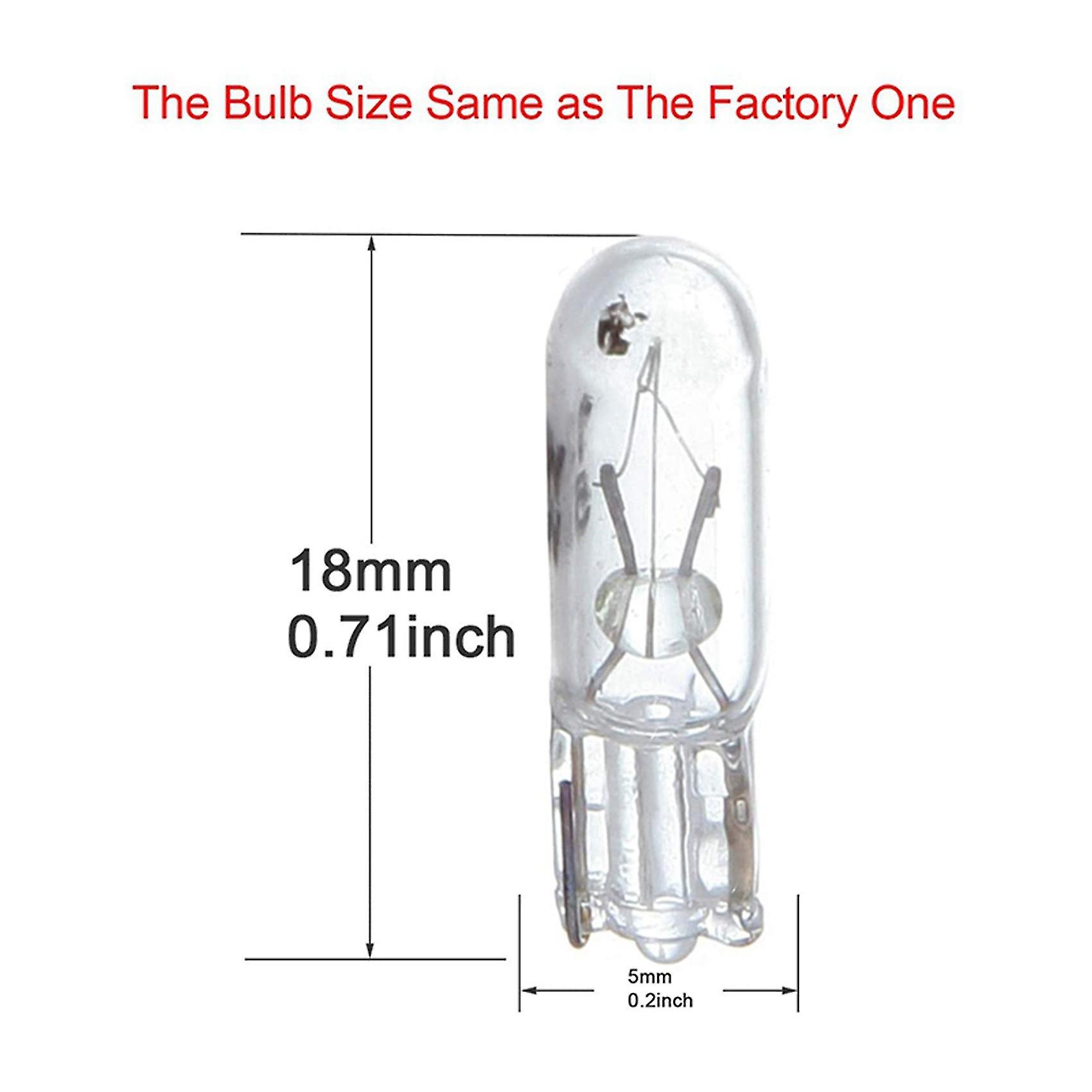 30pcs T5 17 86 206 286 Halogen Bulb Car Instrument Panel Lamp Auto ...