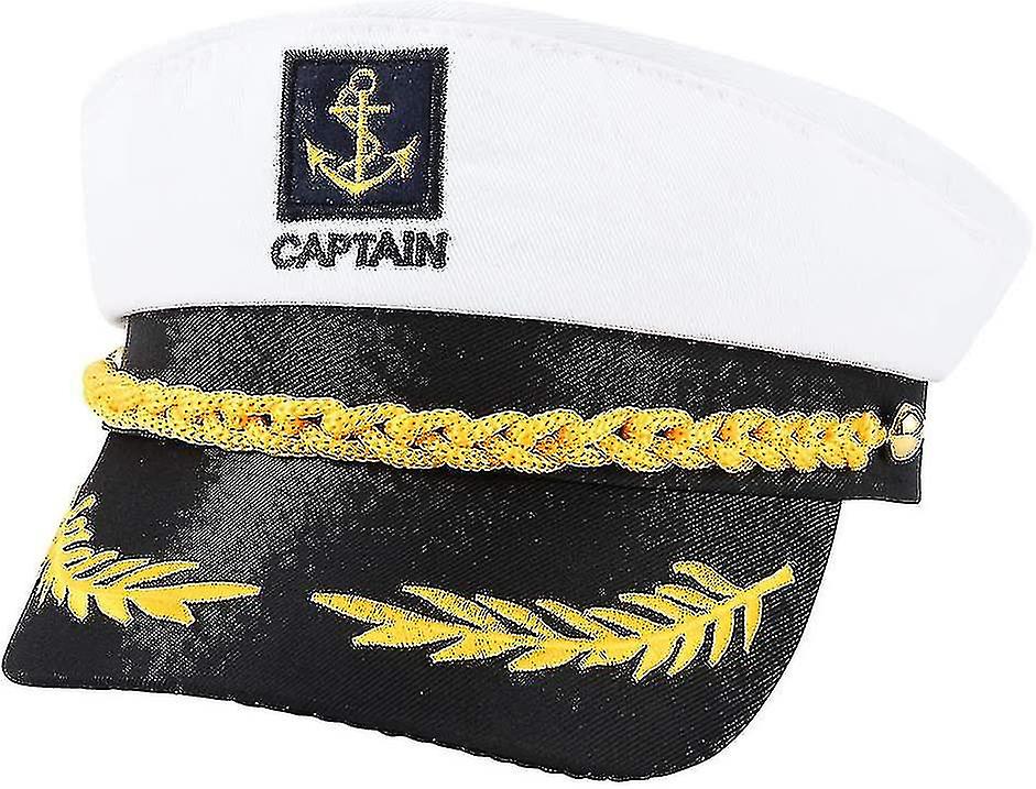 Adult Sailor Hat Adjustable Captains Hat Cosplay Sailor Ship Boat ...