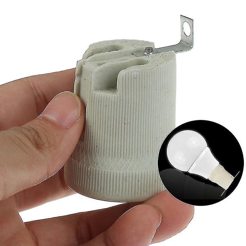 E27 Ceramic Screw Base High Temperature Resist Socket Light Bulb Holder ...