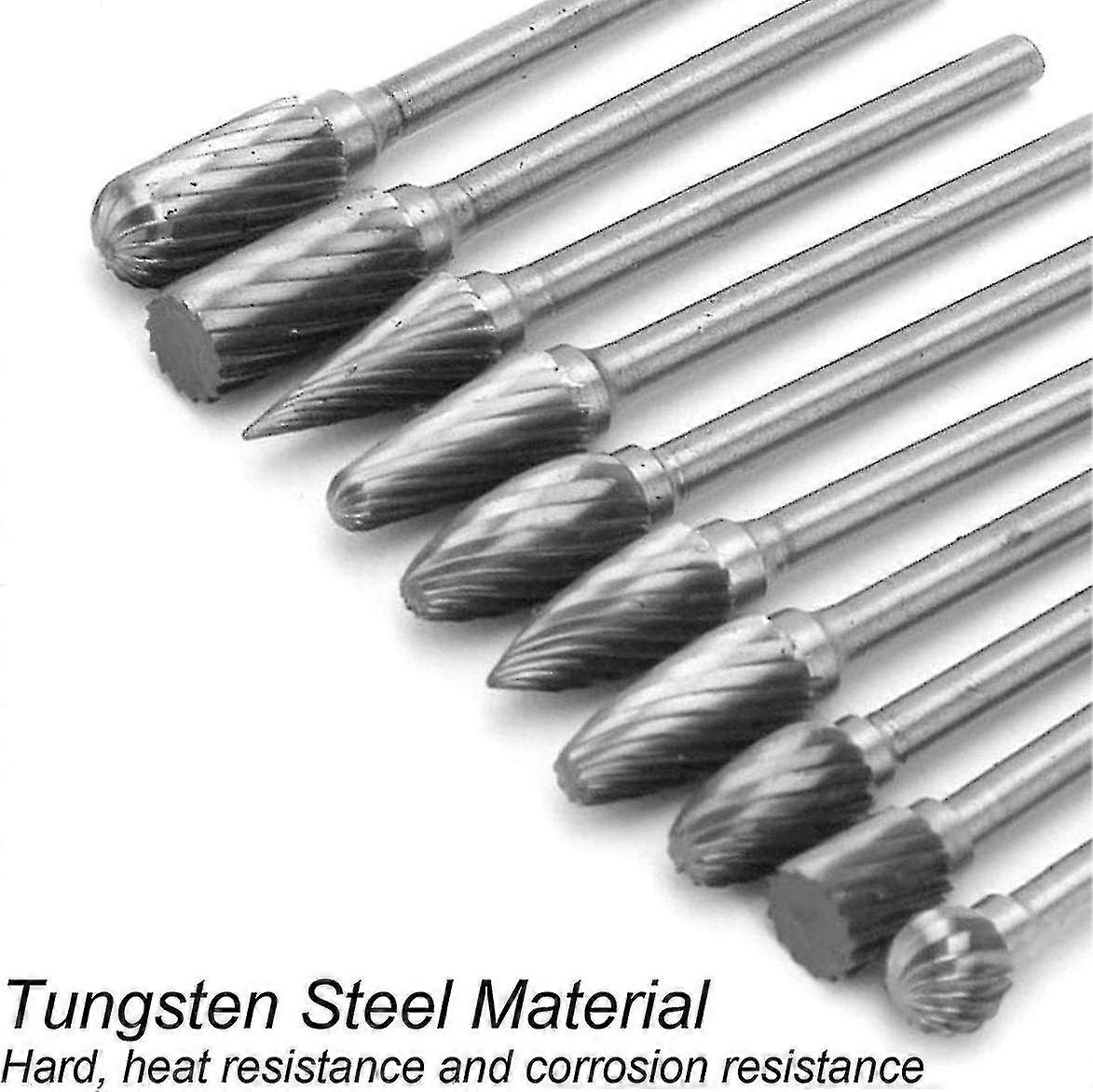 Tungsten Carbide Burr Set Rotary File Rasp - 20pcs | Fruugo UK