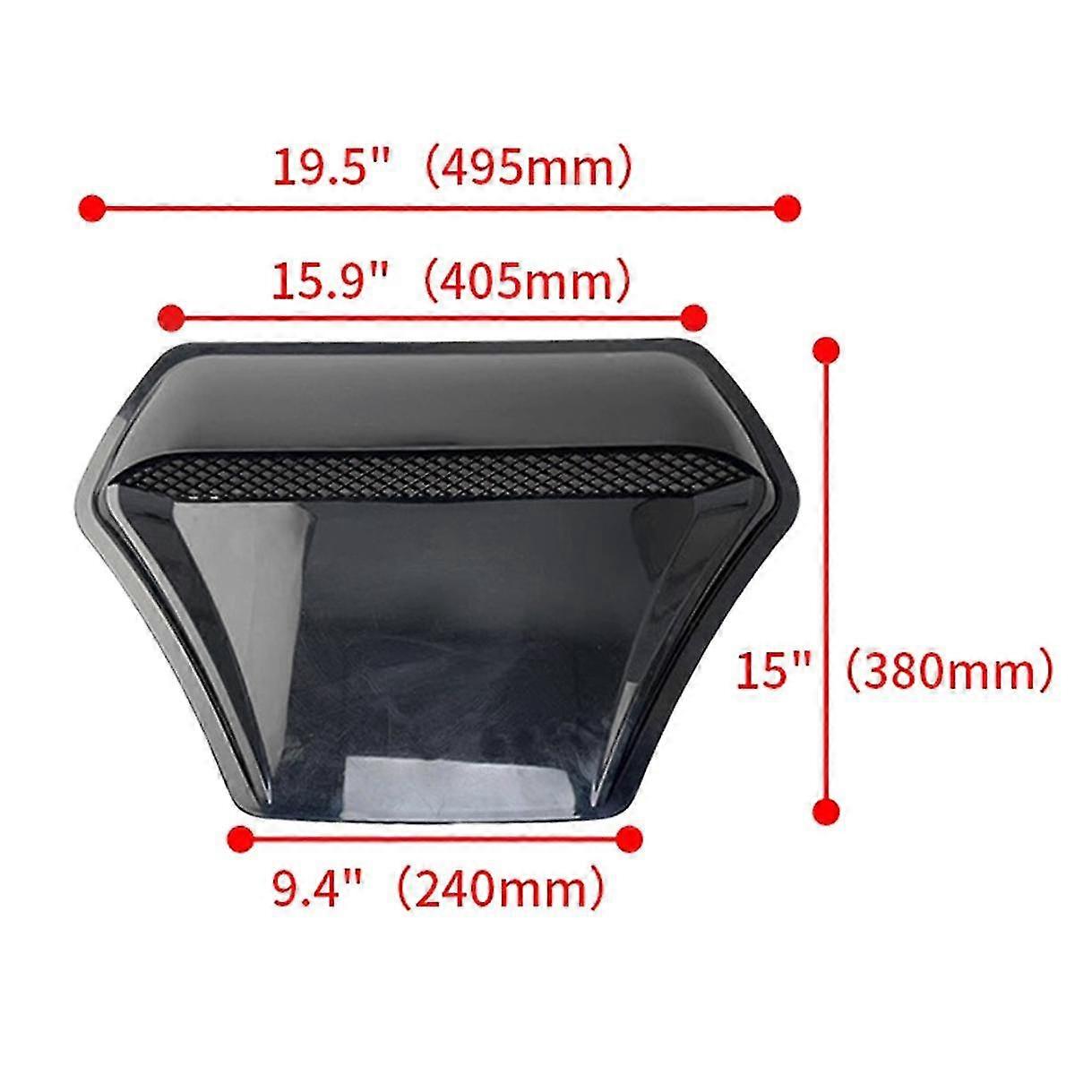 Car Engine Cover Universal Car Vents Decorative Air Flow Intake Hood ...