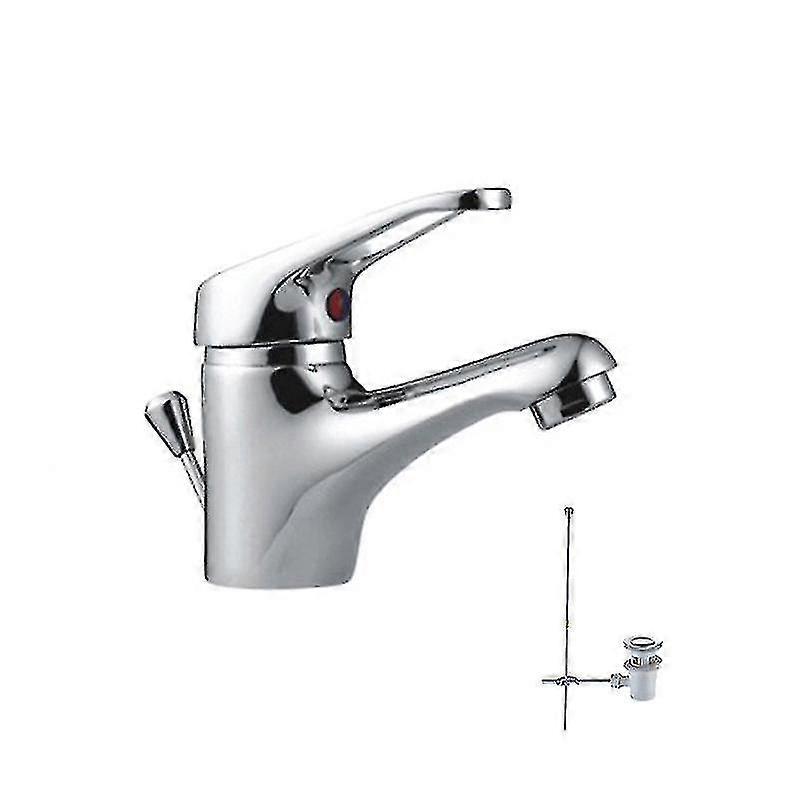 For Single Lever Basin Mixer With Drain Pull - Drain Included, Chrome ...