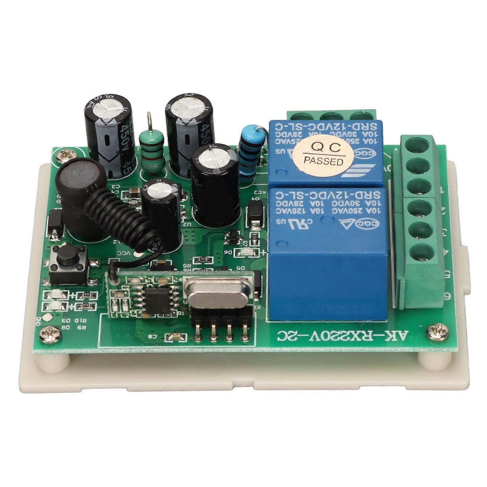 Wireless Remote Switch 2 Channel ABS Shell Sensitive 433MHz Remote ...