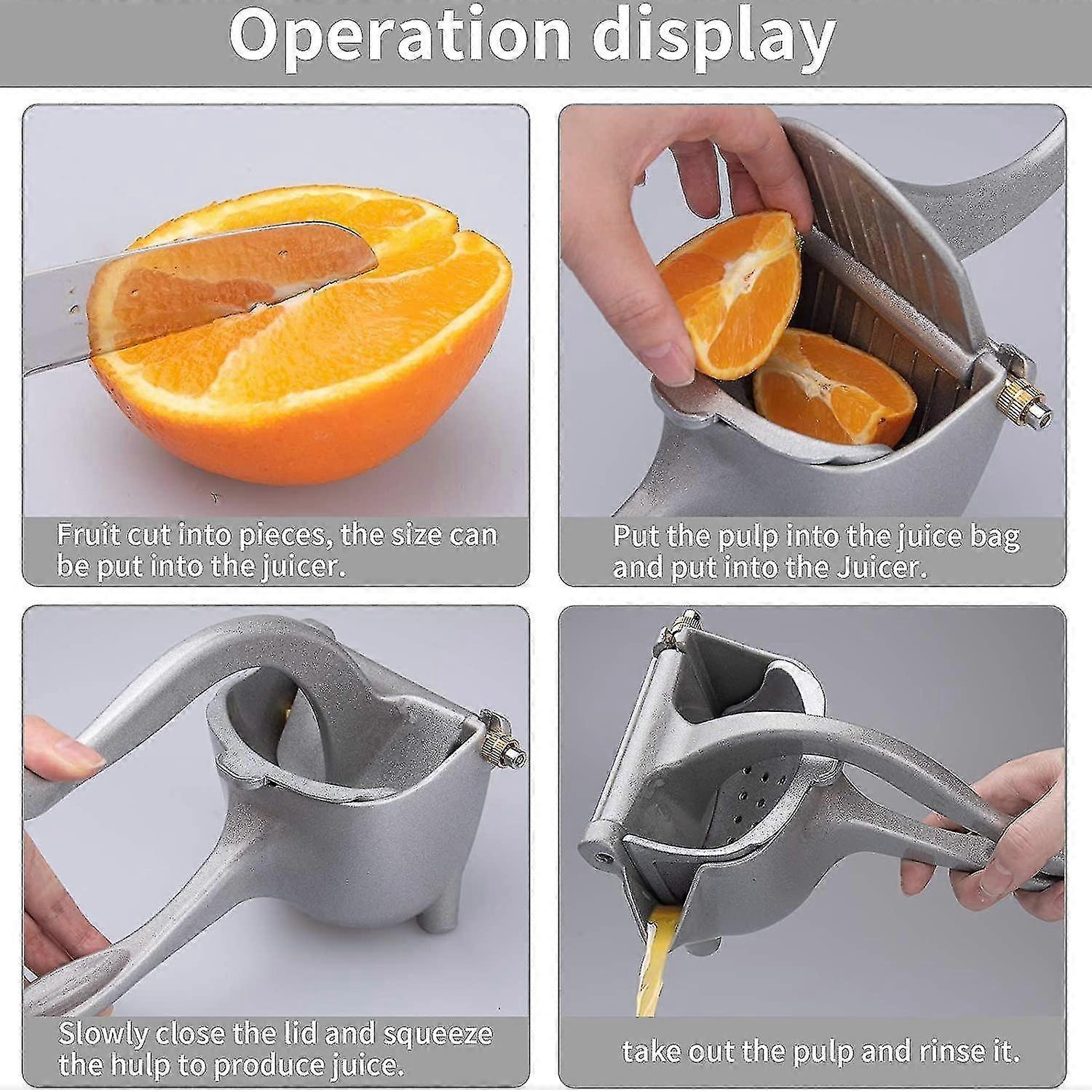 Fruit Juice Squeezer Citrus Press Heavy Duty Hand Press Manual Fruit ...