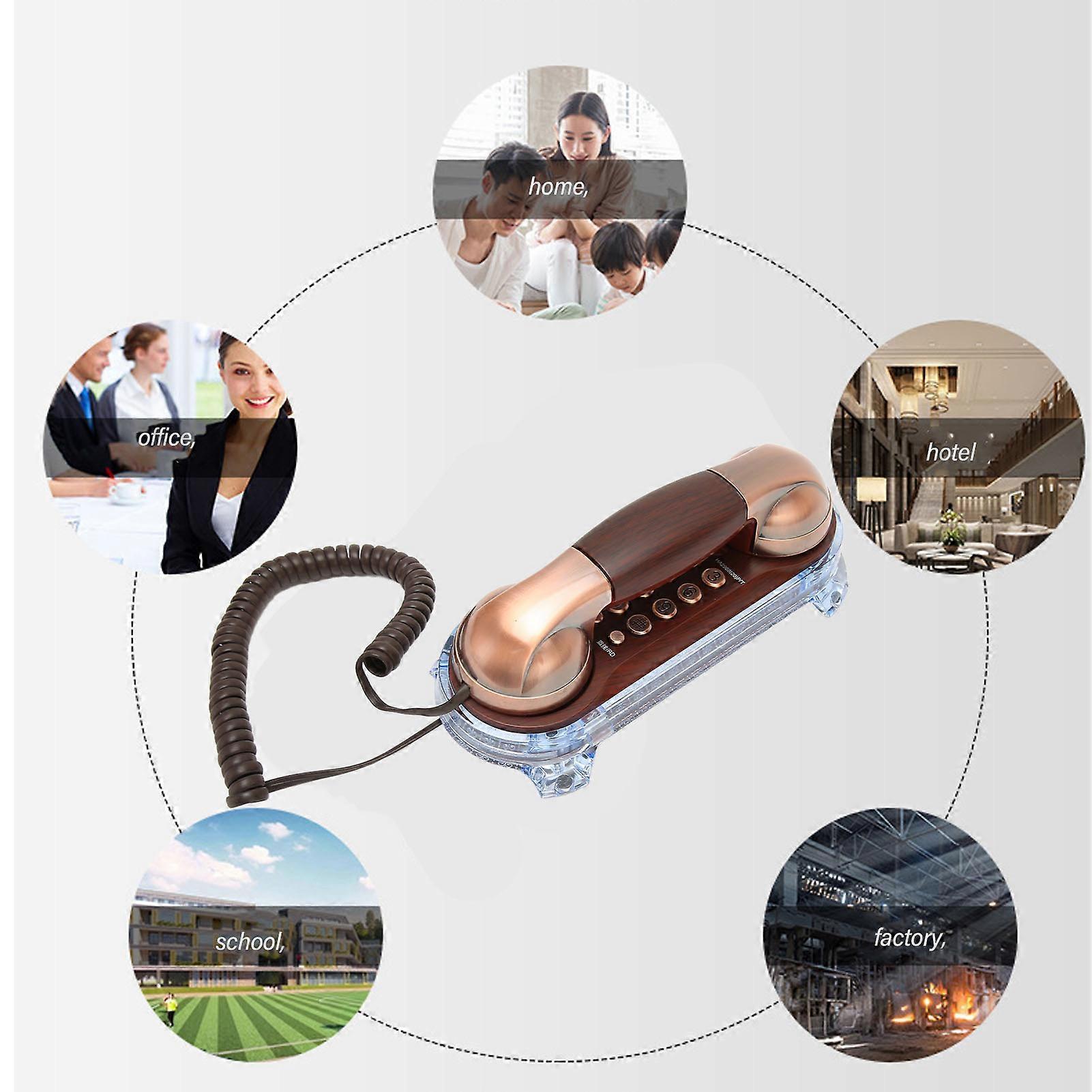 Retro telephone creative incoming call illuminated telephone home wall ...