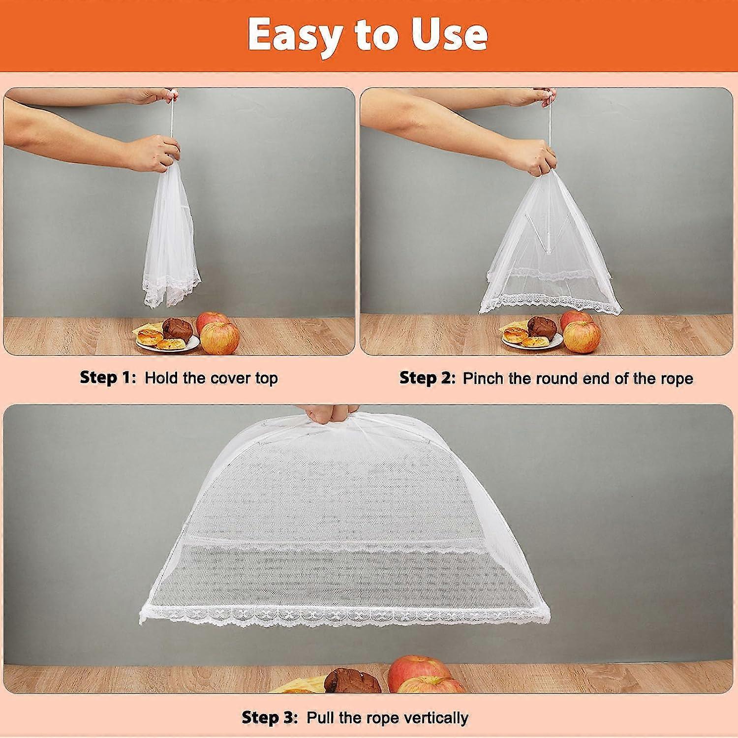 Food Cover Food Tent Pop-up Food Nets Mesh Food Covers for Outside ...