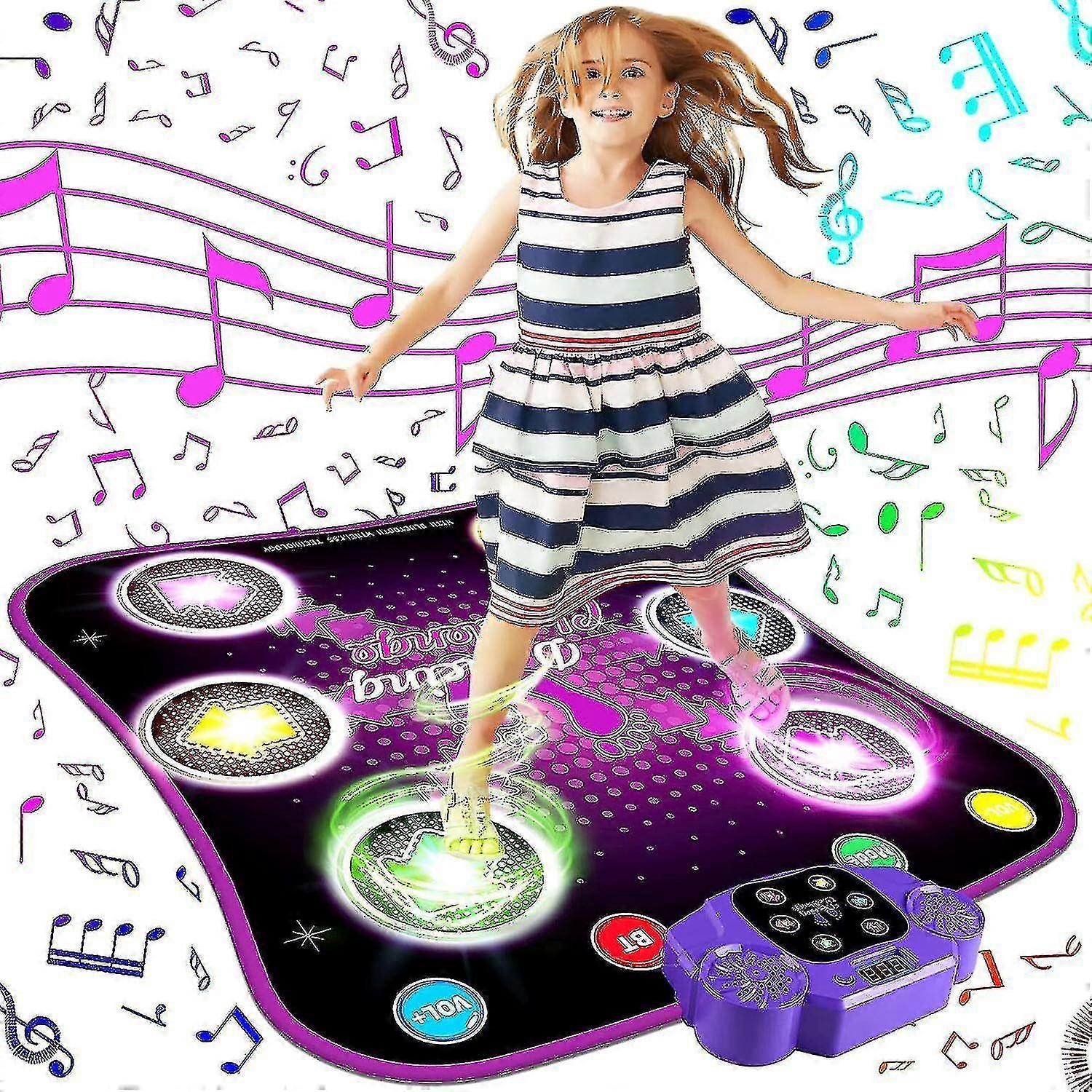 Kids Dance Mat For 3 4 5 6 7 8 9 10+ Year Old With Bluetooth, Music ...