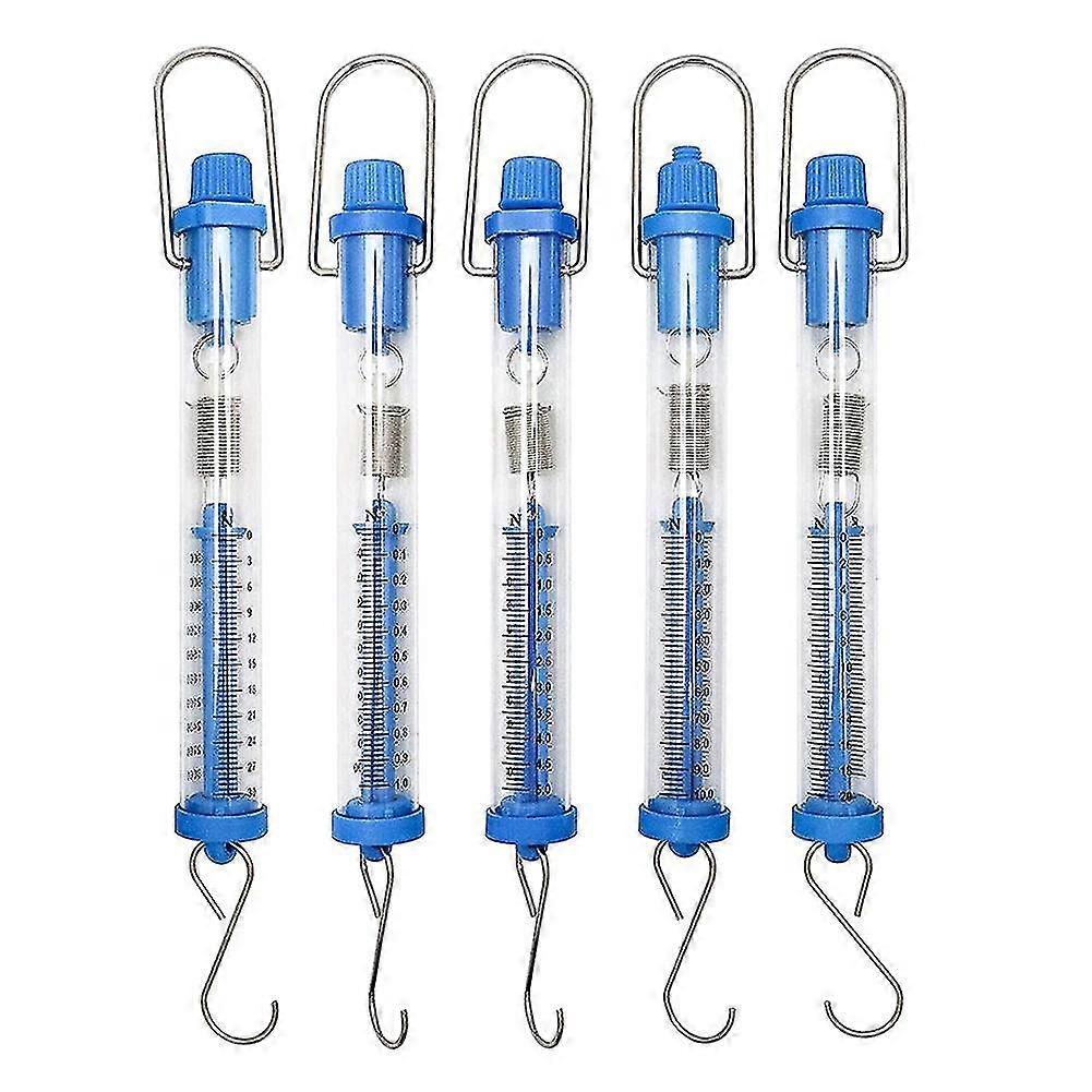 Spring Balance Hanging Spring Scale Set- Transparent Plastic Tubular Spring Scale for Science (2 ...